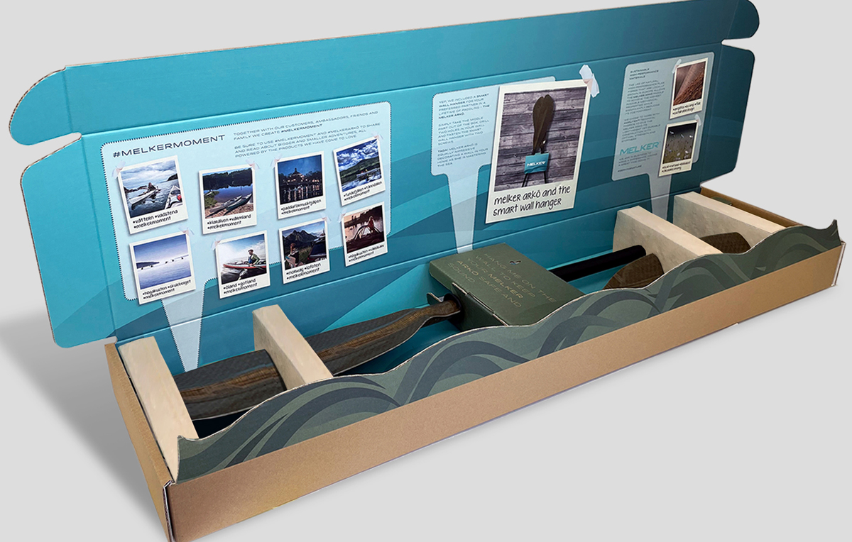 A reusable and award-winning packaging solution for kayaking paddles